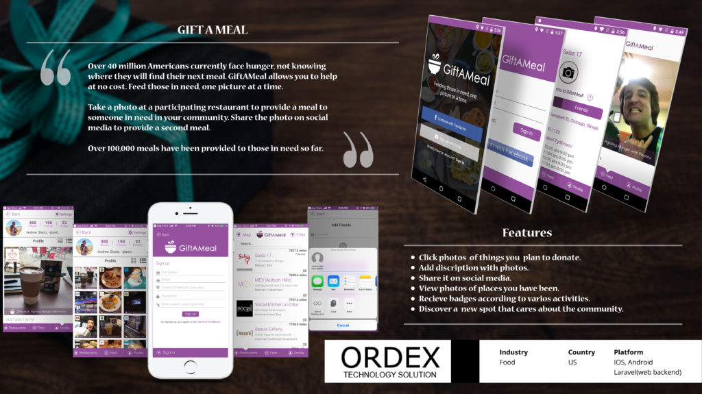GiftAMeal - Ordex Technology Solutions